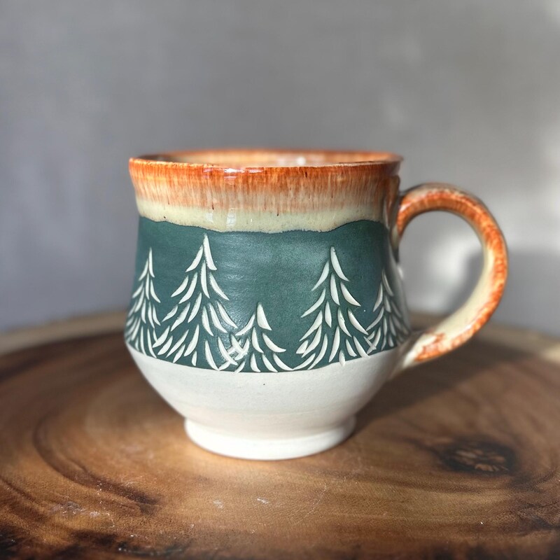 Hand Carved Mugs - Etsy