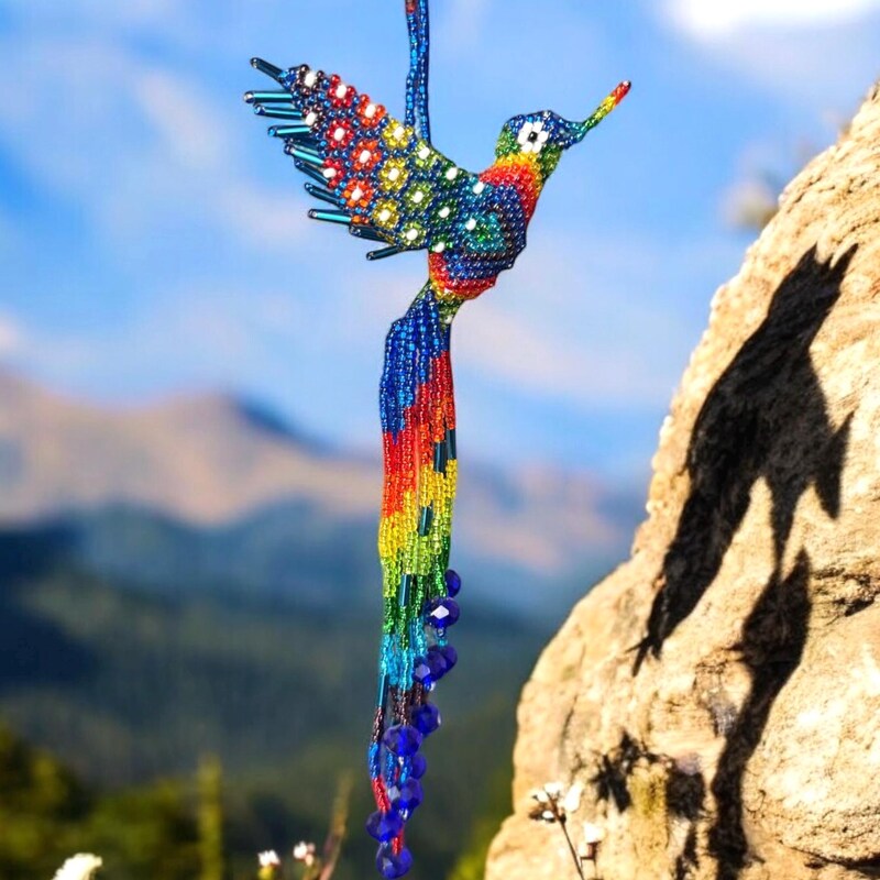 Beaded Hummingbird - Etsy