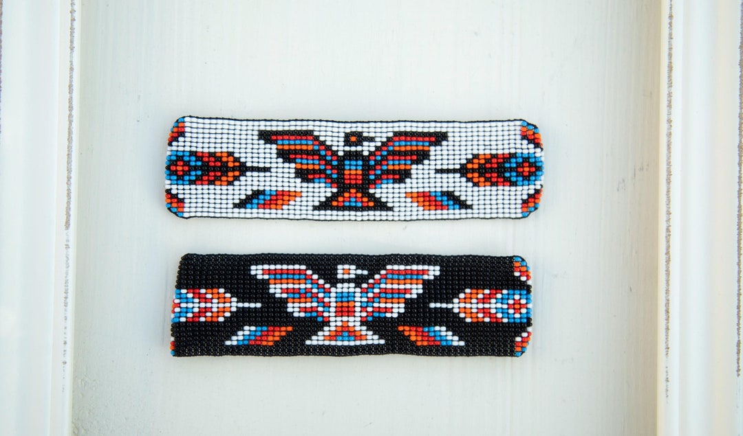 Thunderbird Beaded Bracelet, Loom Beading Accessory, Indigenous Product ...