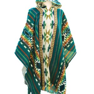 Original Andean Poncho, Native American Poncho, Quichua Poncho, Navajo ...