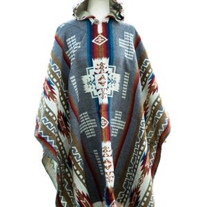 Original Andean Poncho, Native American Poncho, Quichua Poncho, Navajo ...