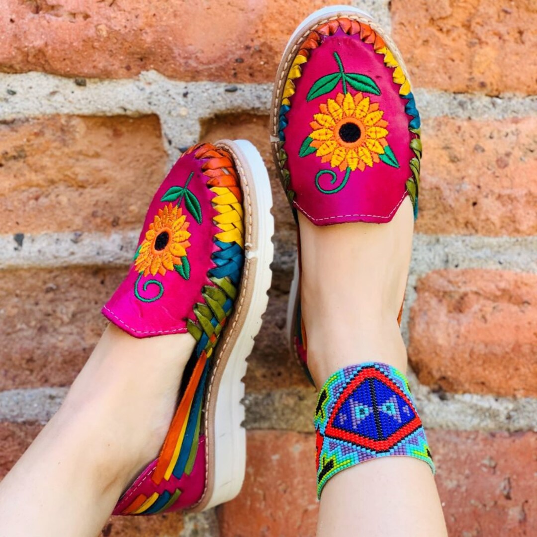 Handmade Ethnic Shoes, Mexican Shoes, Mexican Huaraches, Genuine ...