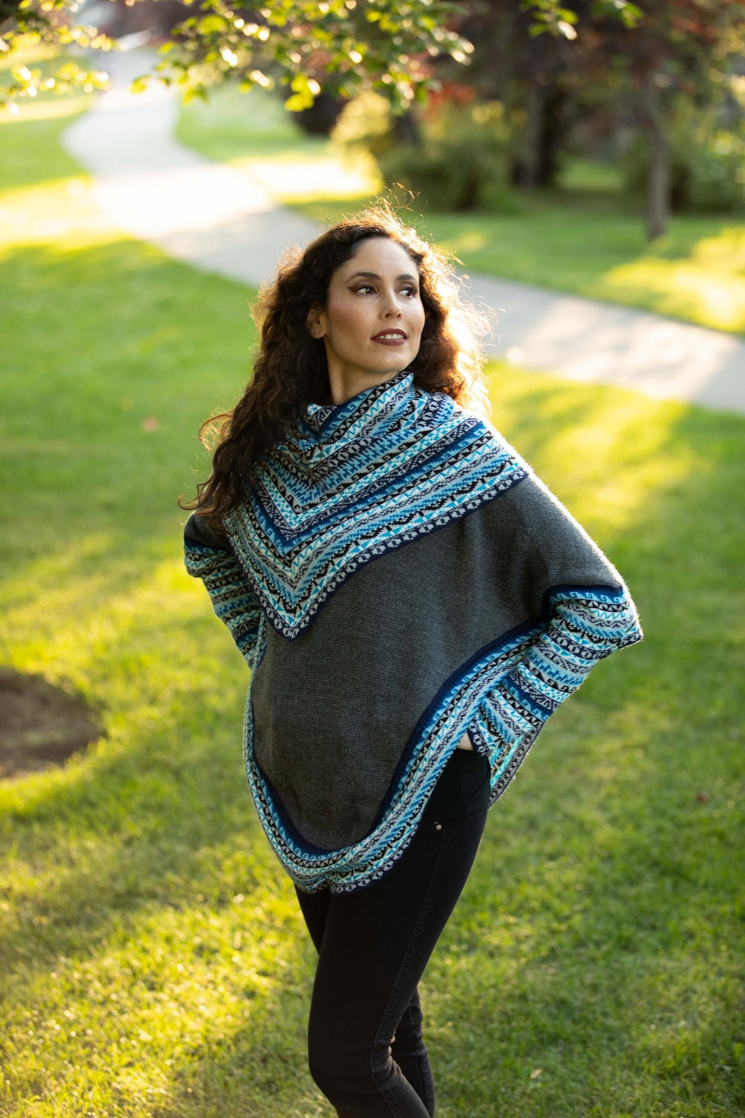 Genuine Alpaca Poncho, Peruvian Poncho, Ethnic Poncho, Soft Alpaca ...