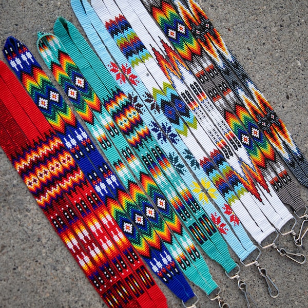 Loom Beaded Lanyard - Etsy Canada