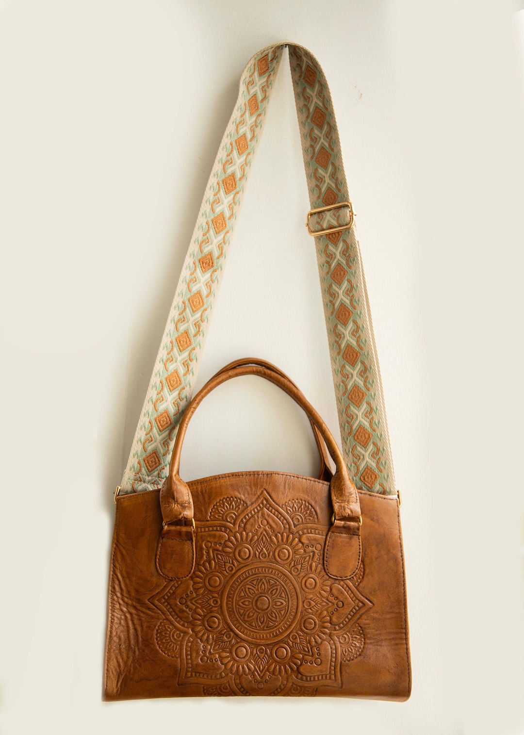 Handmade Ethnic Leather Purse, Genuine Leather Bag, Vintage Crossover ...