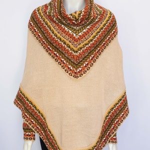 Genuine Alpaca Poncho, Peruvian Poncho, Ethnic Poncho, Soft Alpaca ...