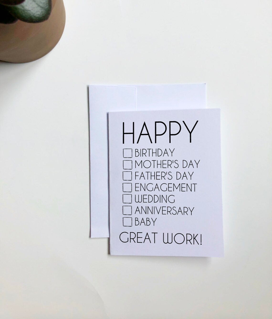 Funny Checklist Card | Happy Occasions Greeting Card - Etsy Canada