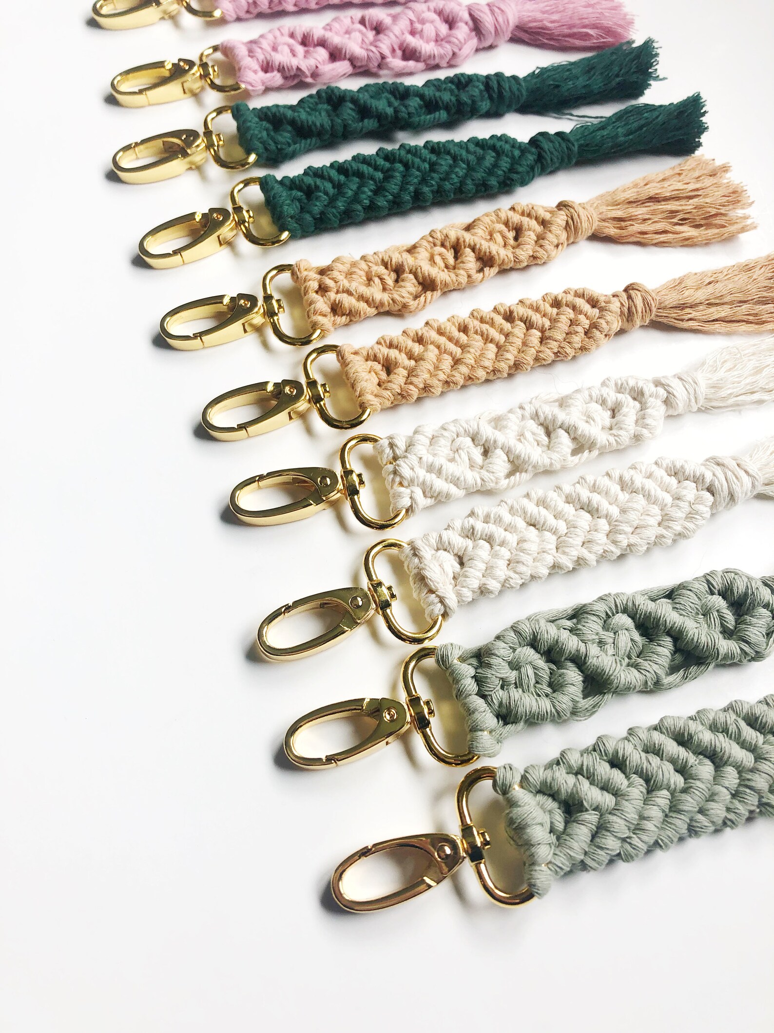 Macrame Keychain Macrame Key Fob Boho Keychain | Etsy