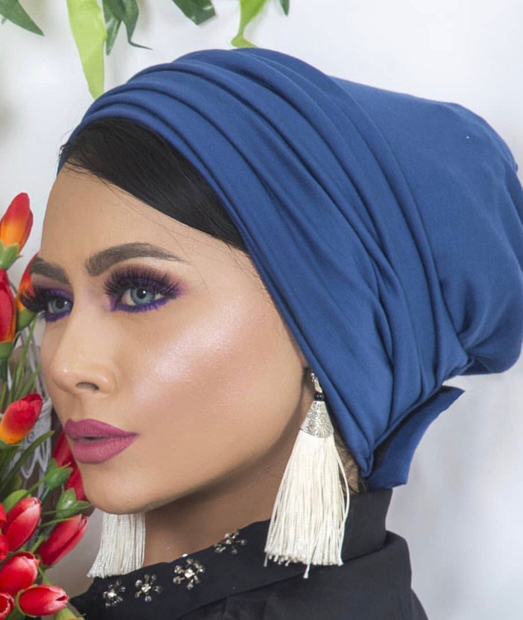 Two Pieces Crepe Turban - Etsy