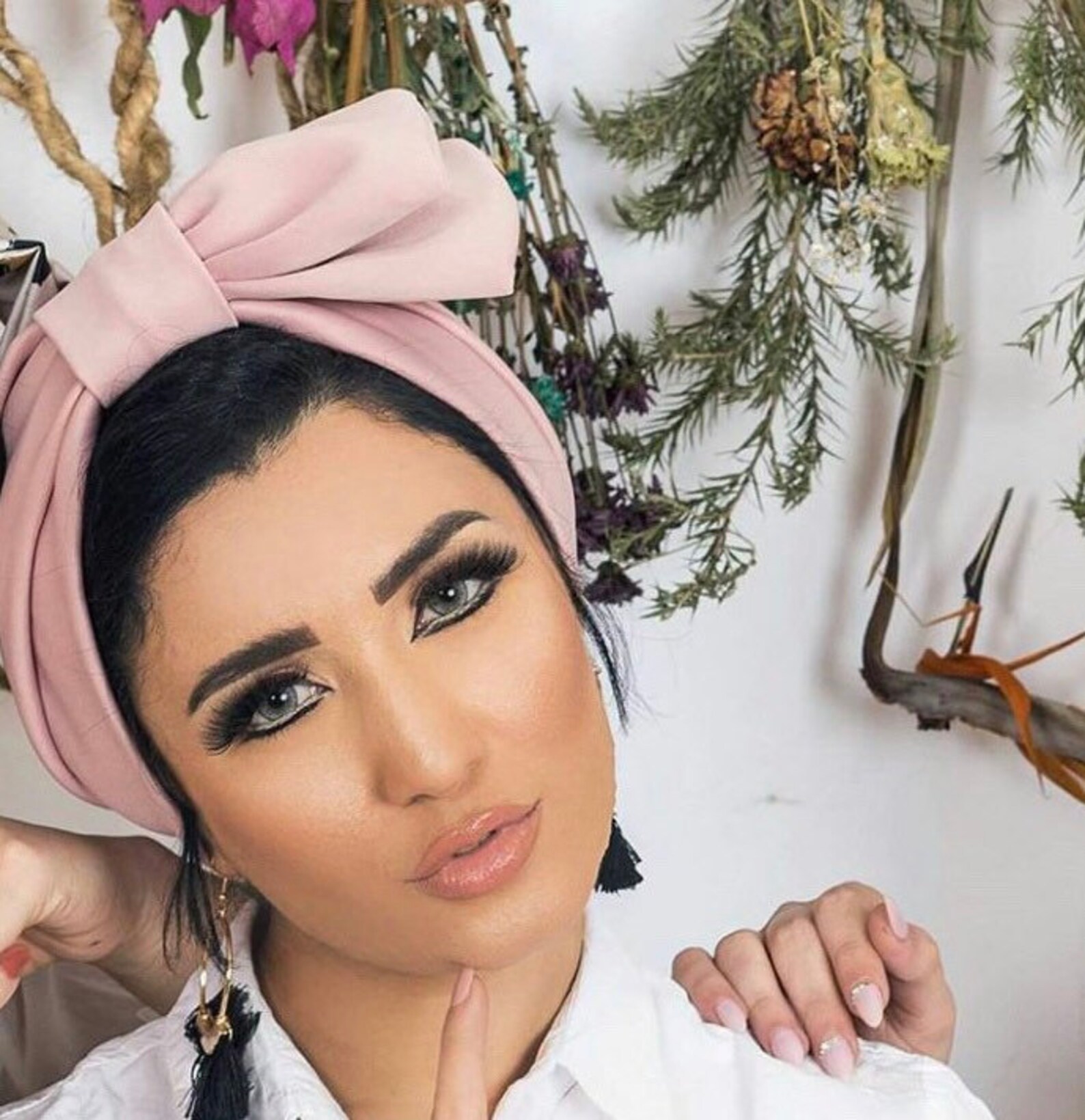 Double Bow Turkish Jersey Turban | Etsy