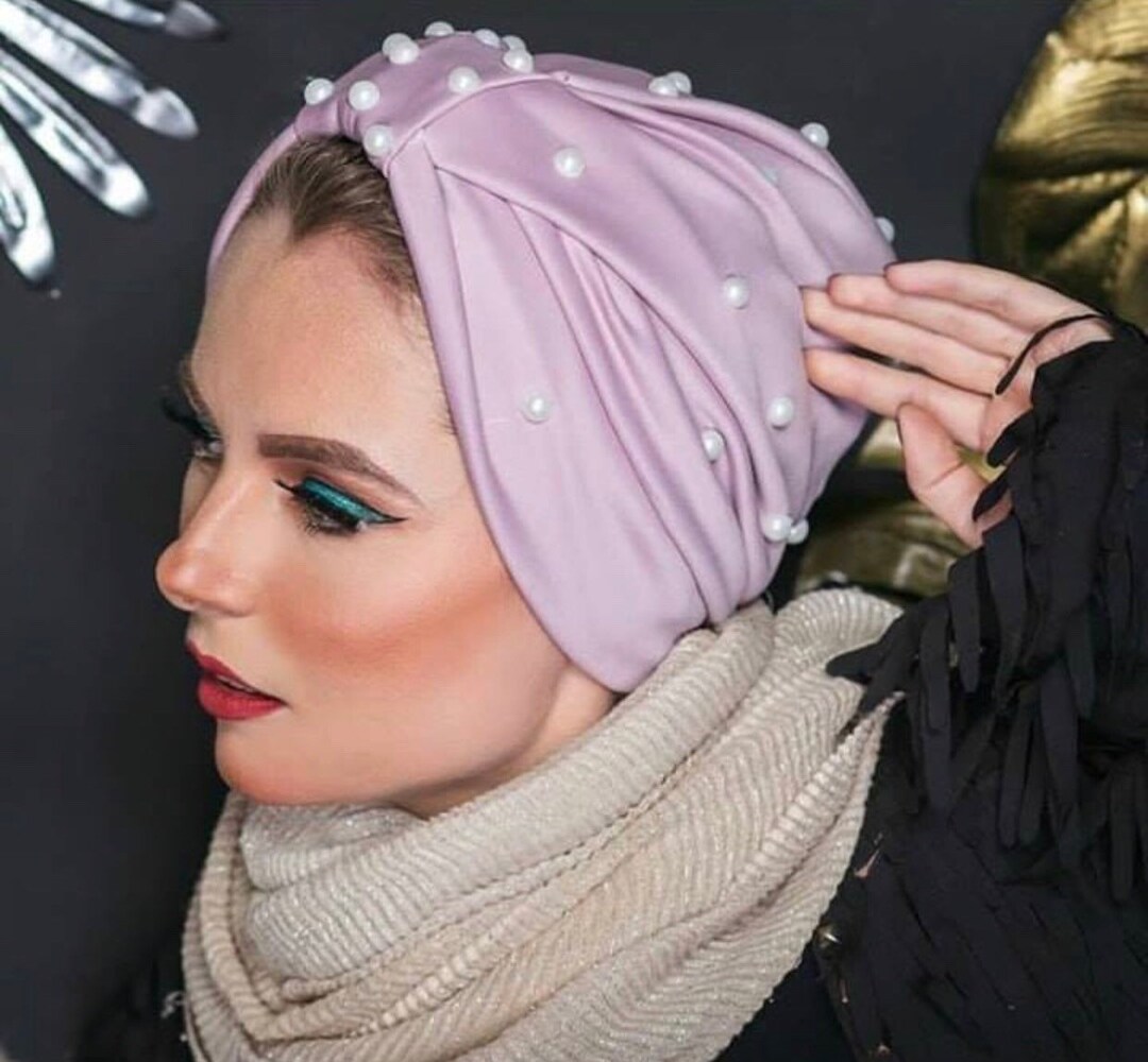 Beaded Jersey Women Turban - Etsy