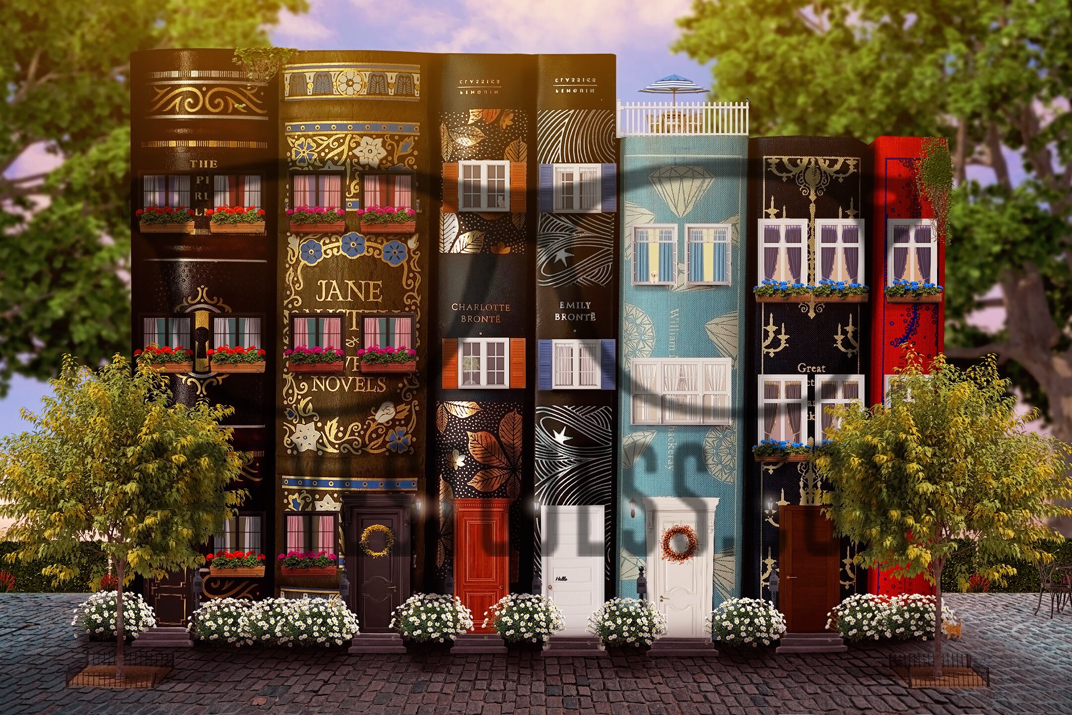 Books Houses Books Turned Into Houses Book Art Book Print - Etsy