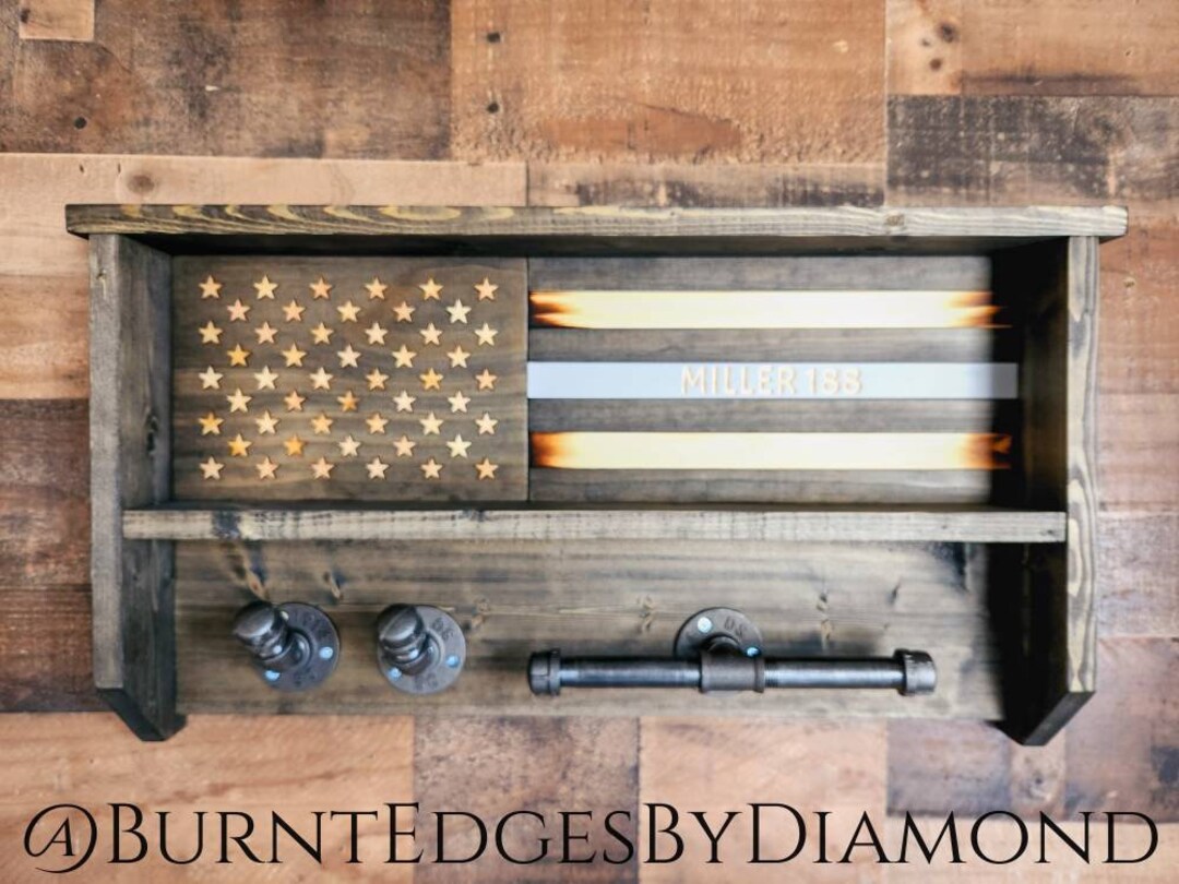 Thin Gray Line Duty Rack, Gear Rack, Corrections, Security, American ...