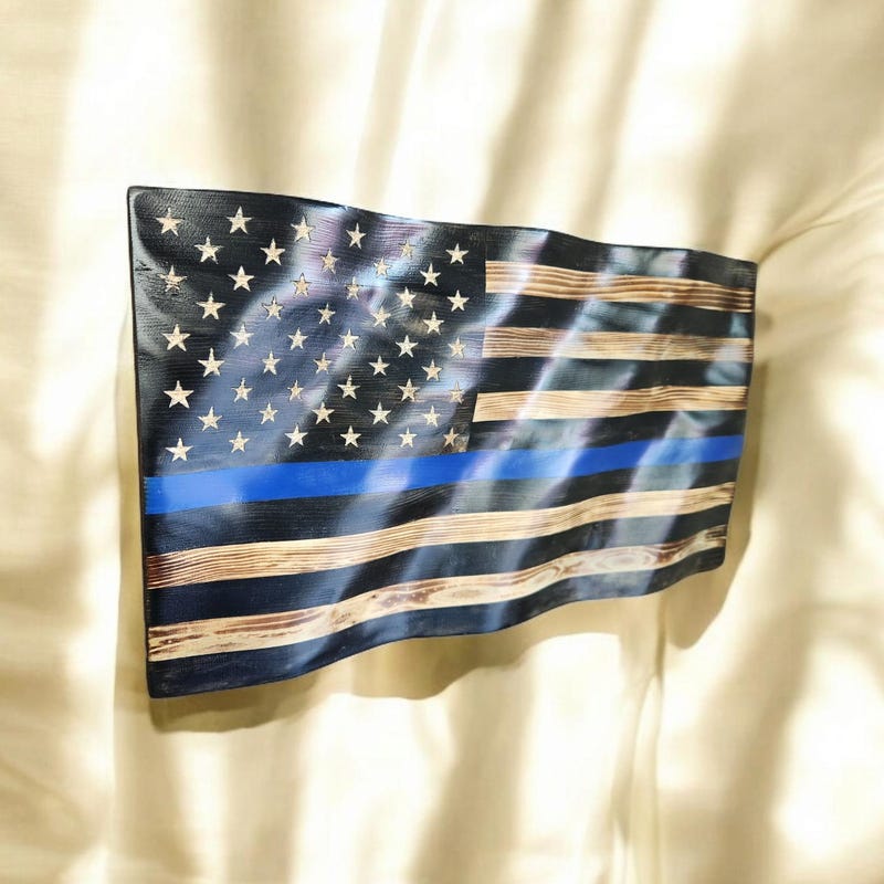 Wooden Police Flag - Etsy