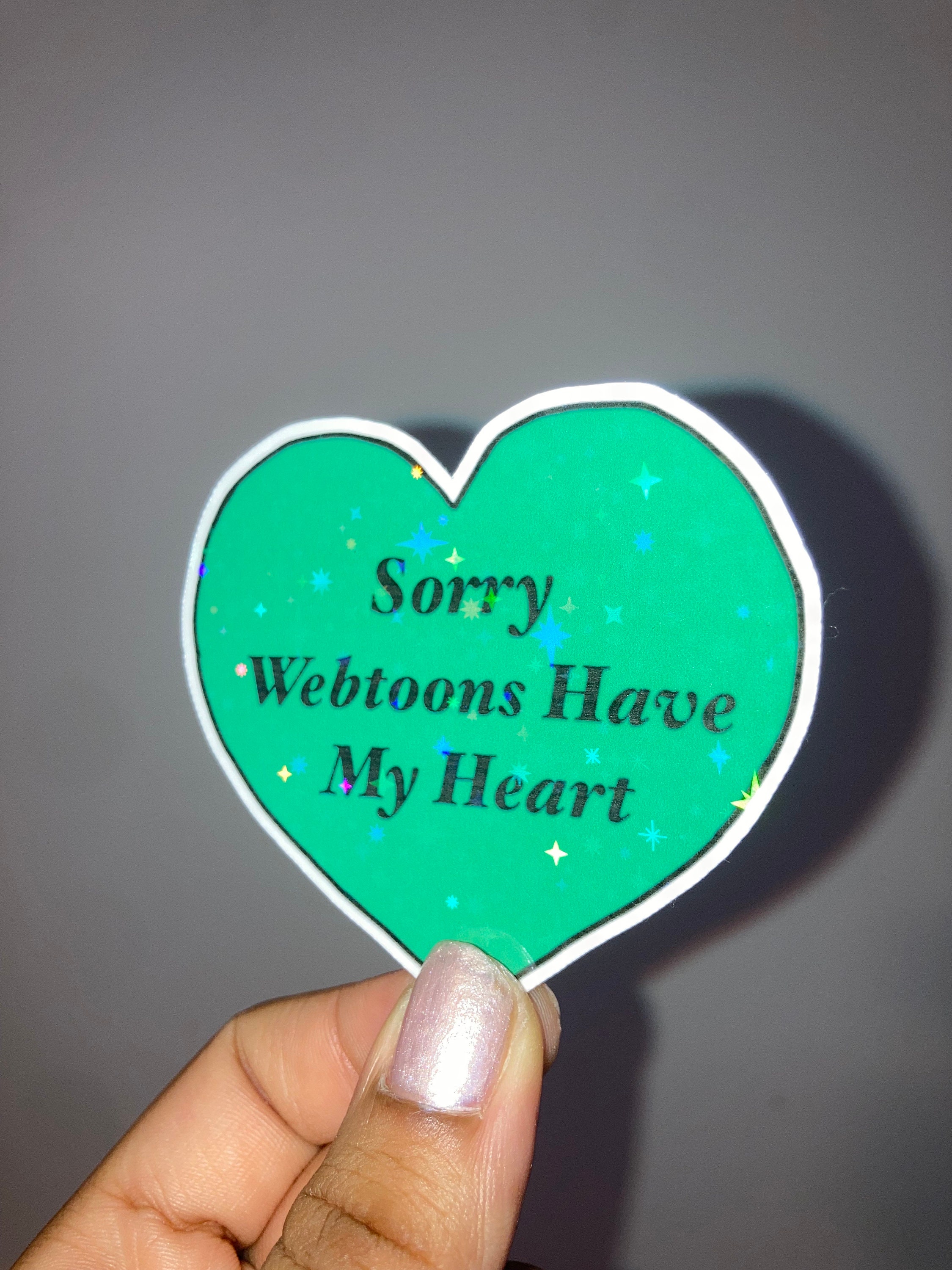 Sorry Webtoons Have My Heart Sticker Webtoon Manwha Lovers - Etsy