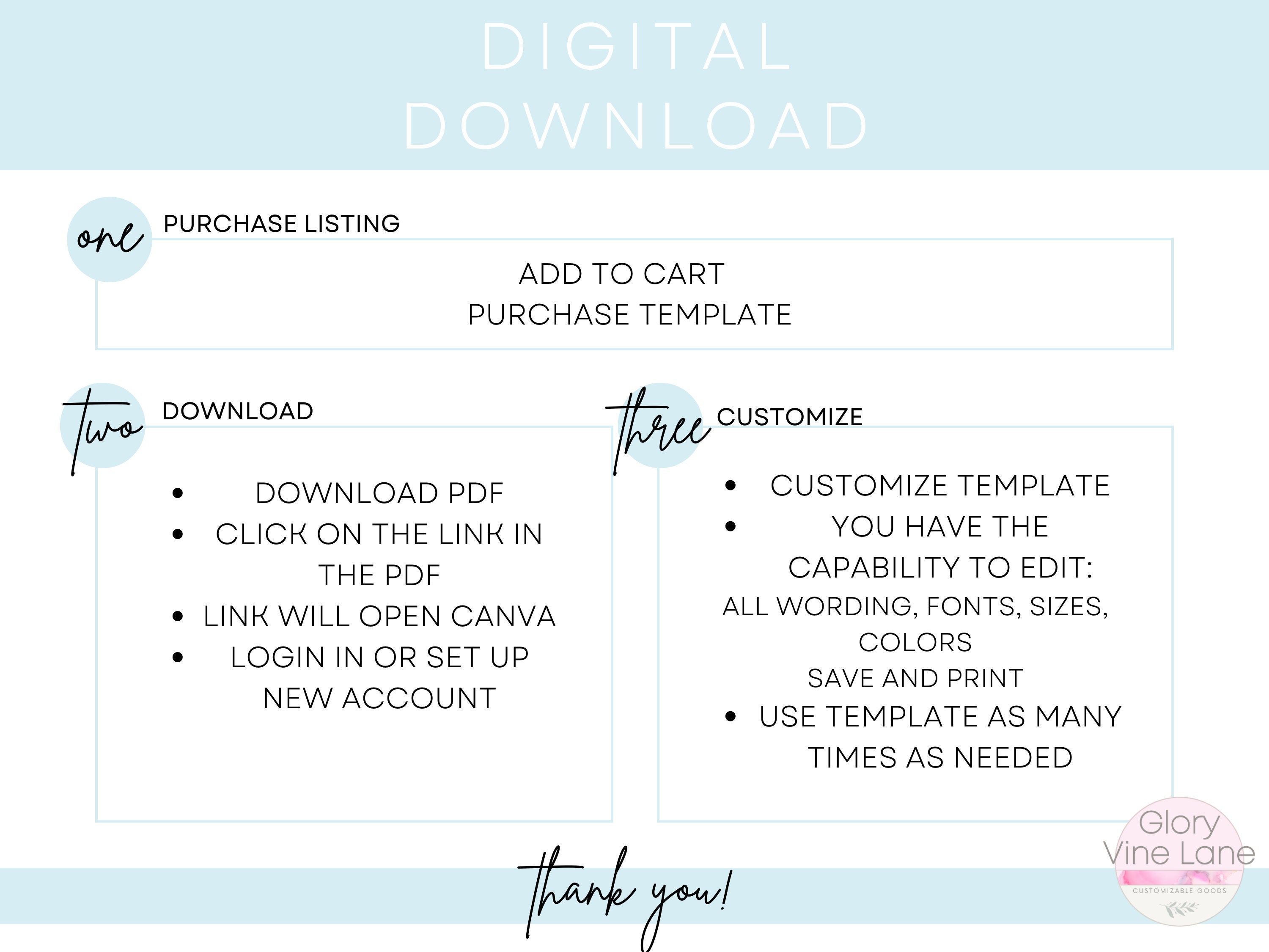 Letterhead Editable Template, Printable Letterhead, 7 Colors Digital ...