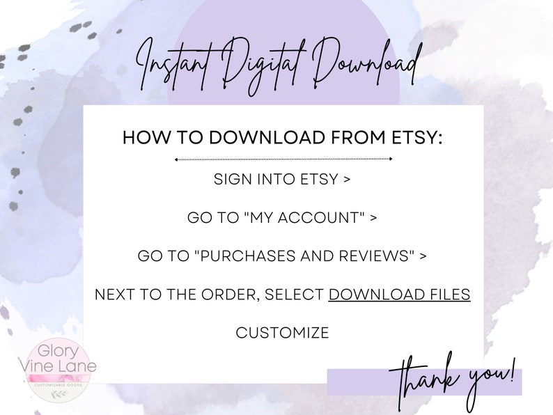 Purple Watercolor Invoice Editable Template, Printable Invoice Form ...