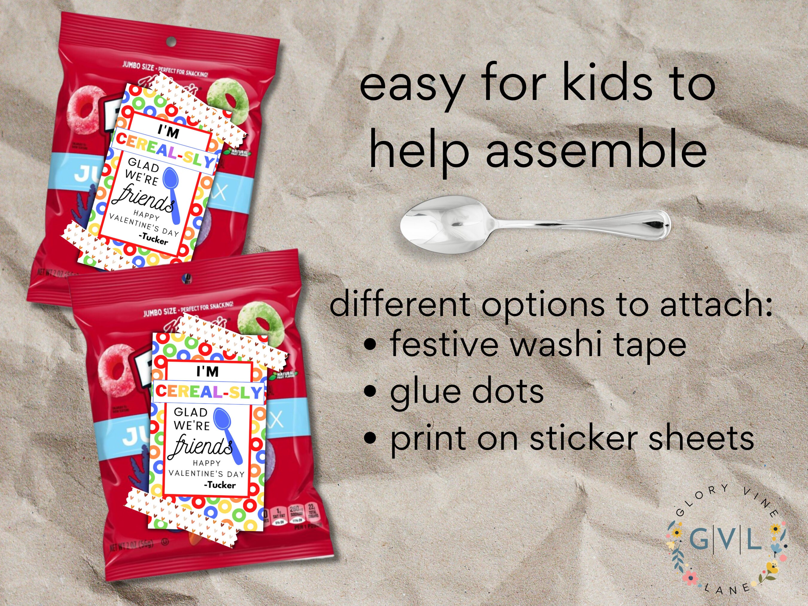 Valentine Printable - Cereal-sly Glad We Are Friends, Fully ...