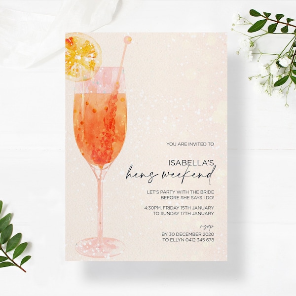 Aperol Spritz Themed Bridal Shower - Etsy Canada