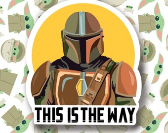 The Mandalorian Sticker Set 1 Pack of 8 Stickers - Etsy