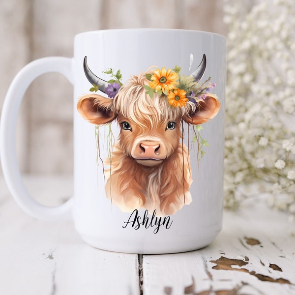 Highland Cow Mug Large - Etsy