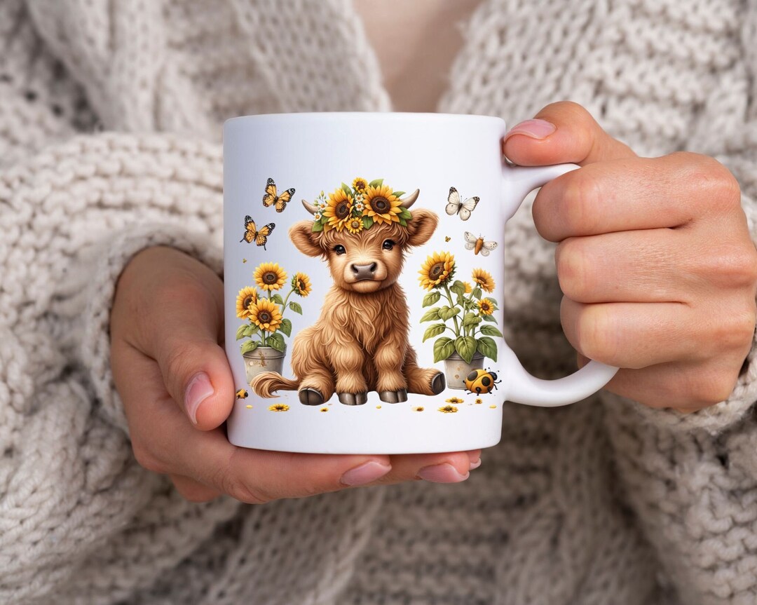 Highland Cow Mug, Cow Gifts, Cow Coffee Mug, Cute Cow Mug, Highland Cow ...