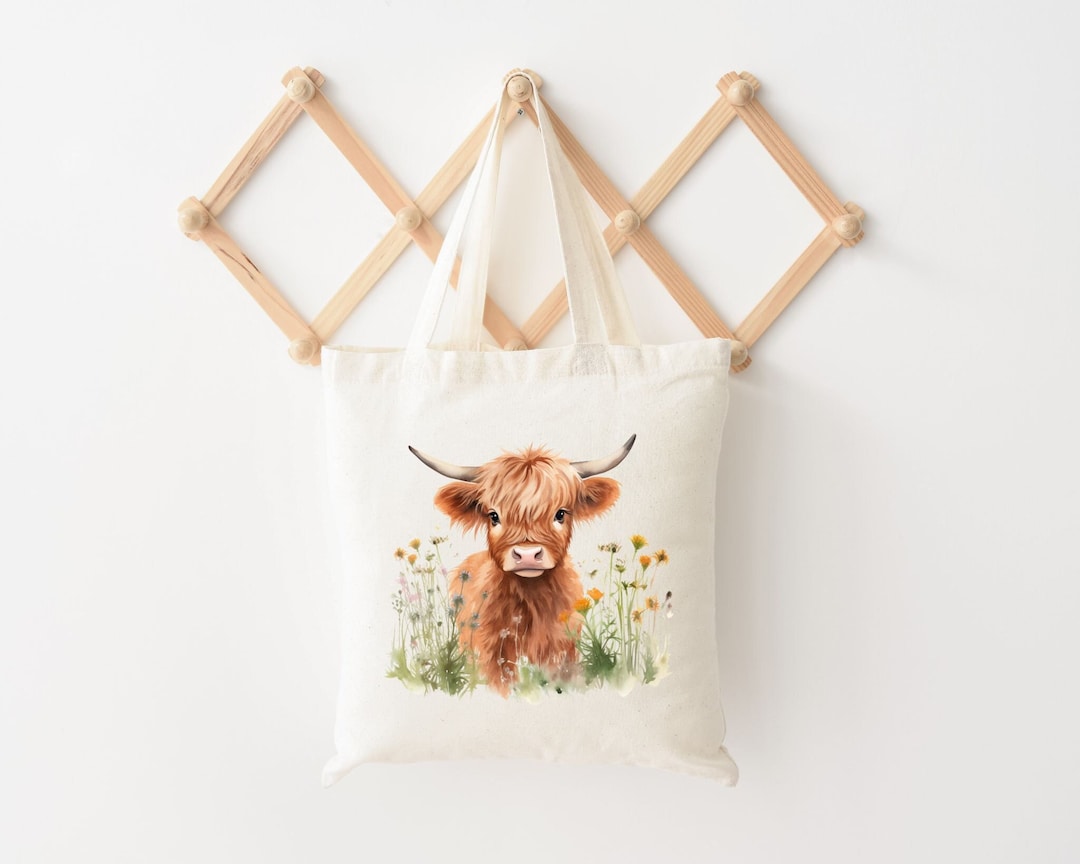 Highland Cow Bag, Cow Bag, Highland Cow Tote Bag, Cow Gifts for Her ...