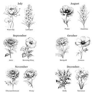 Personalized Birth Flower Coffee Cup With Name Iced Coffee Cup Birth ...