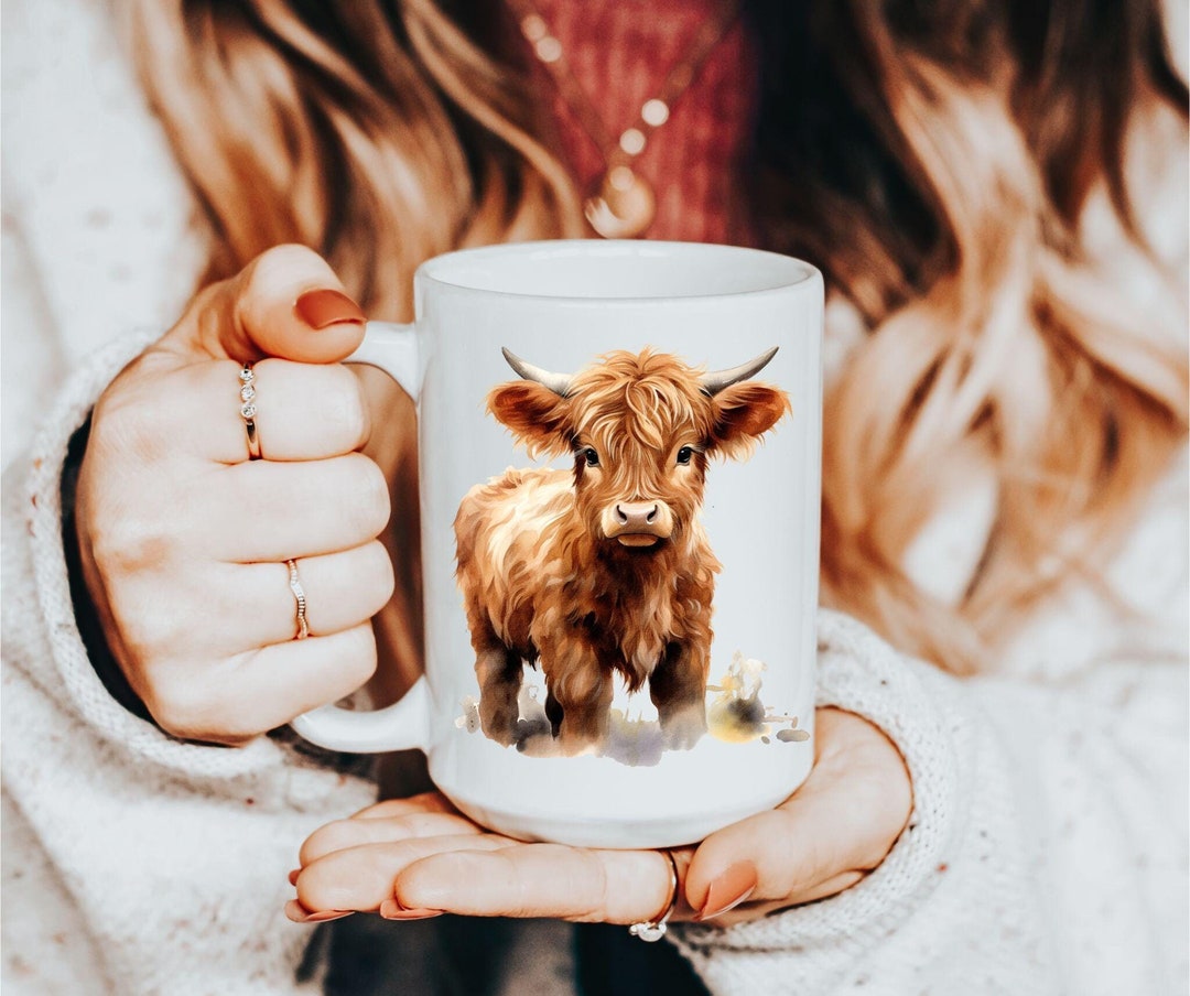 Highland Cow Mug, Cow Gifts, Cow Coffee Mug, Cute Cow Mug, Highland Cow ...