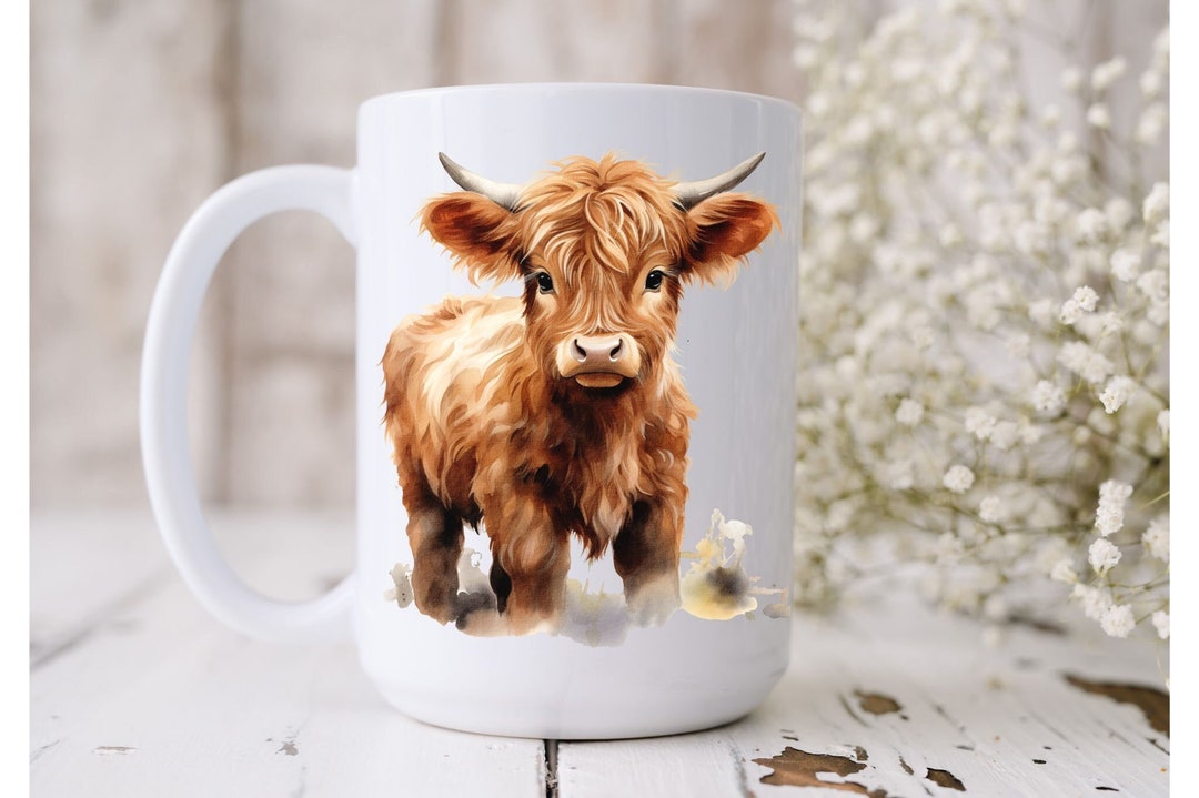 Highland Cow Mug, Cow Gifts, Cow Coffee Mug, Cute Cow Mug, Highland Cow ...