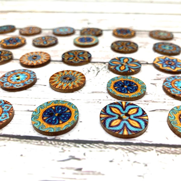 Bohemian Buttons - Etsy