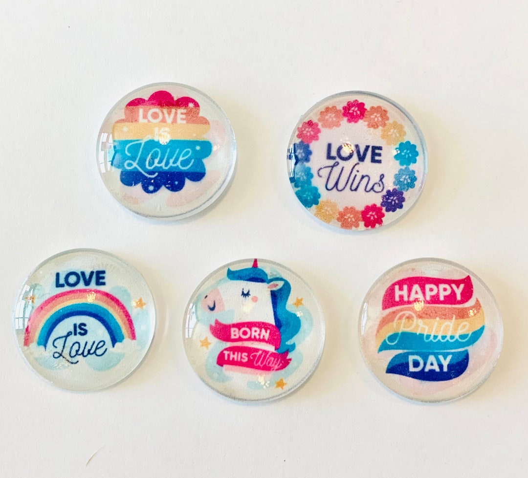 Pride Magnet Set, Love Wins Magnet Set, Pride Magnets, Pride Gift ...