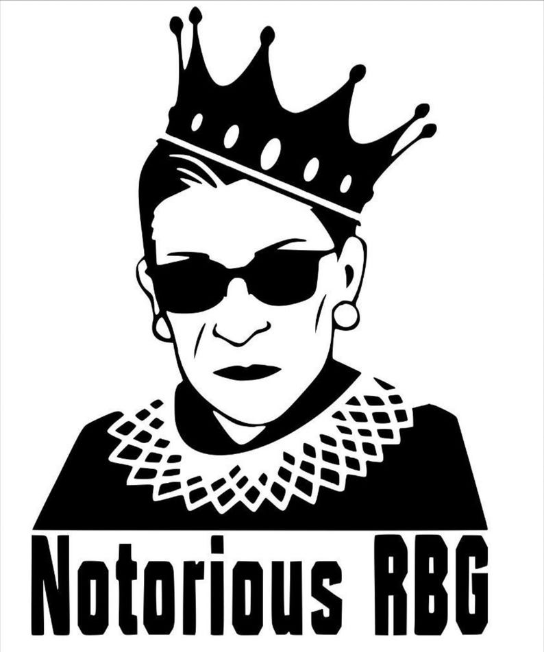RBG Decal, Car Decal, Ruth Bader Ginsberg Car Decal, RBG Decal, RBG Car ...