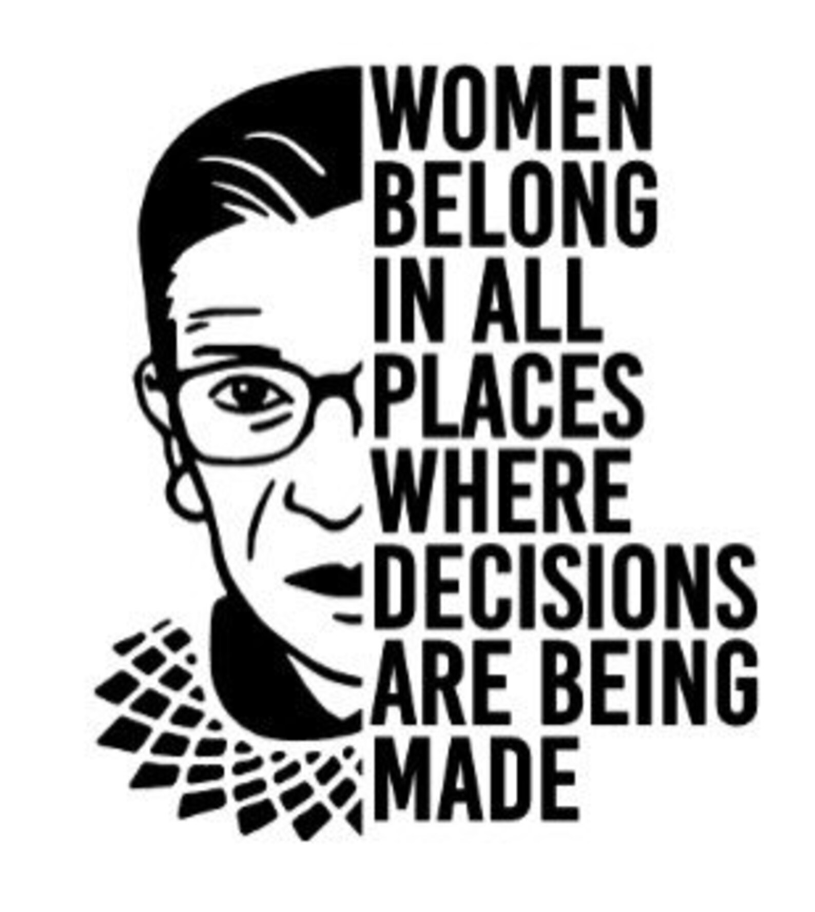 RBG Decal Car Decal Ruth Bader Ginsberg Car Decal RBG - Etsy