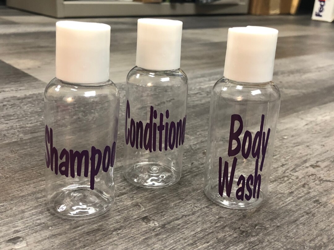 Travel Toiletry Set. Travel Shampoo, Travel Bottle Set of 3 Travel Size ...
