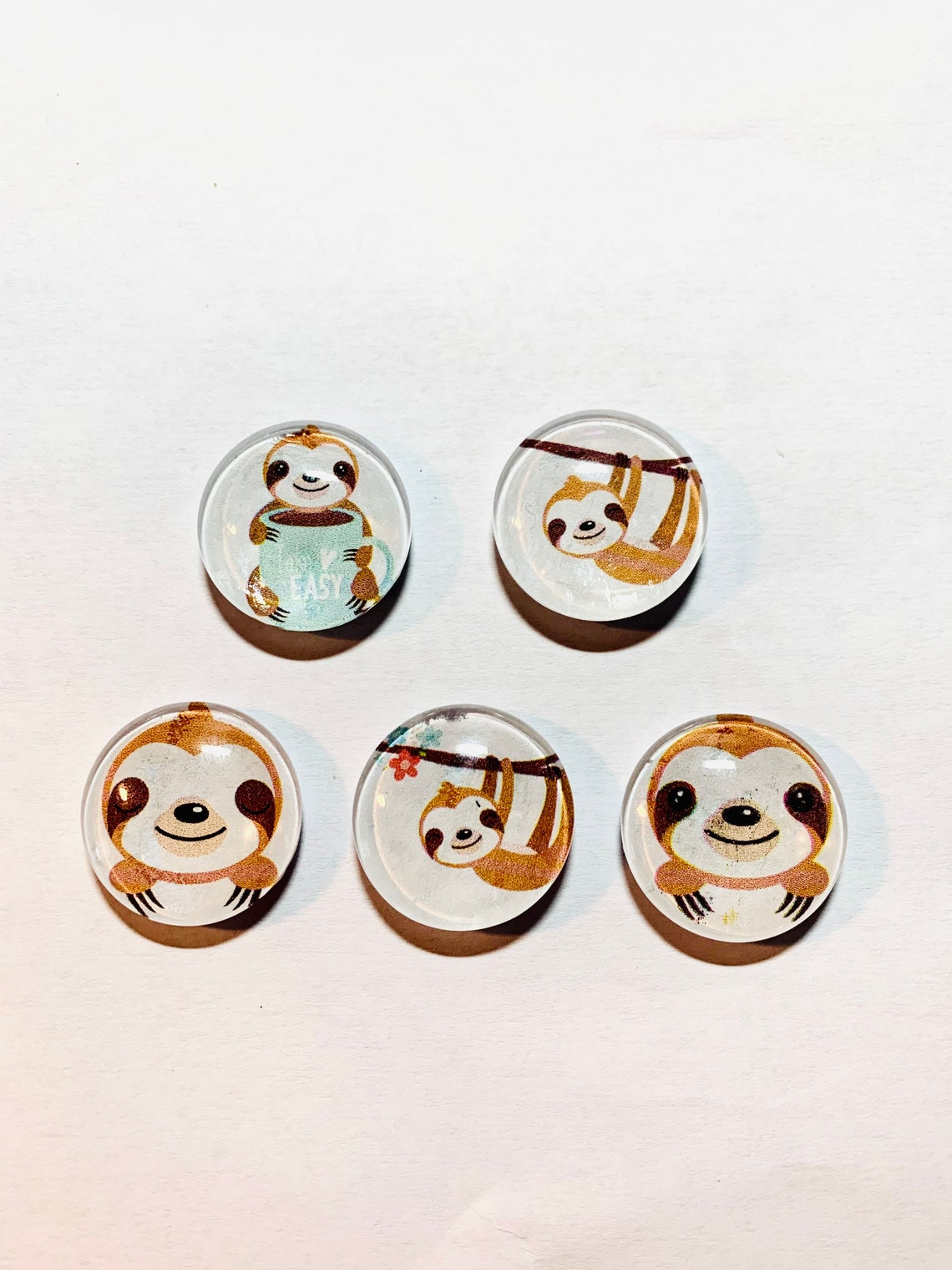 Sloth Magnet Set Sloth Magnet Handmade Sloth Magnets Set of | Etsy