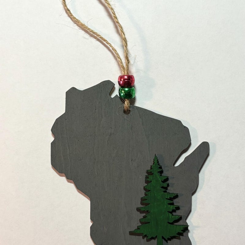Wisconsin Ornament - Etsy