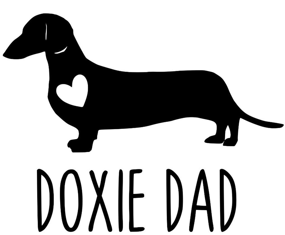 Dachshund Dad Decal, Dachshund Sticker, Dachshund Car Decal, Dachshund ...
