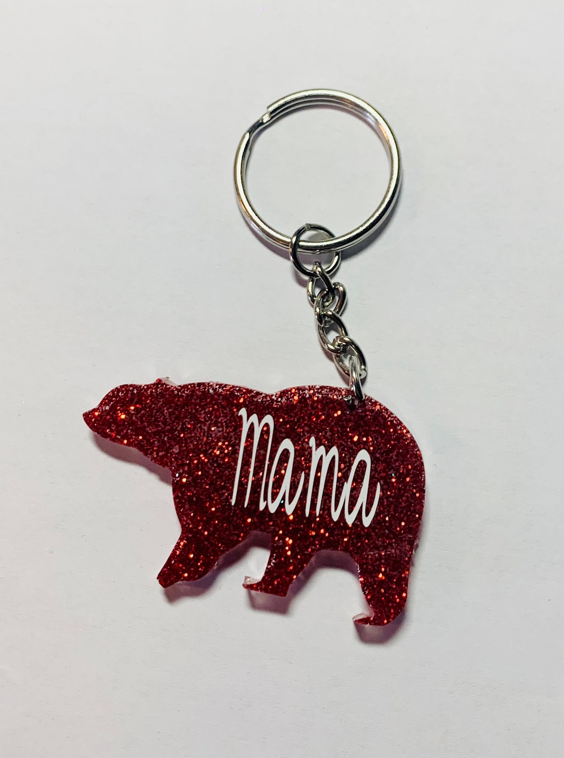 Mama Bear Keychain, Mama Keychain, Mama Bear Keychain, Mother Gift ...