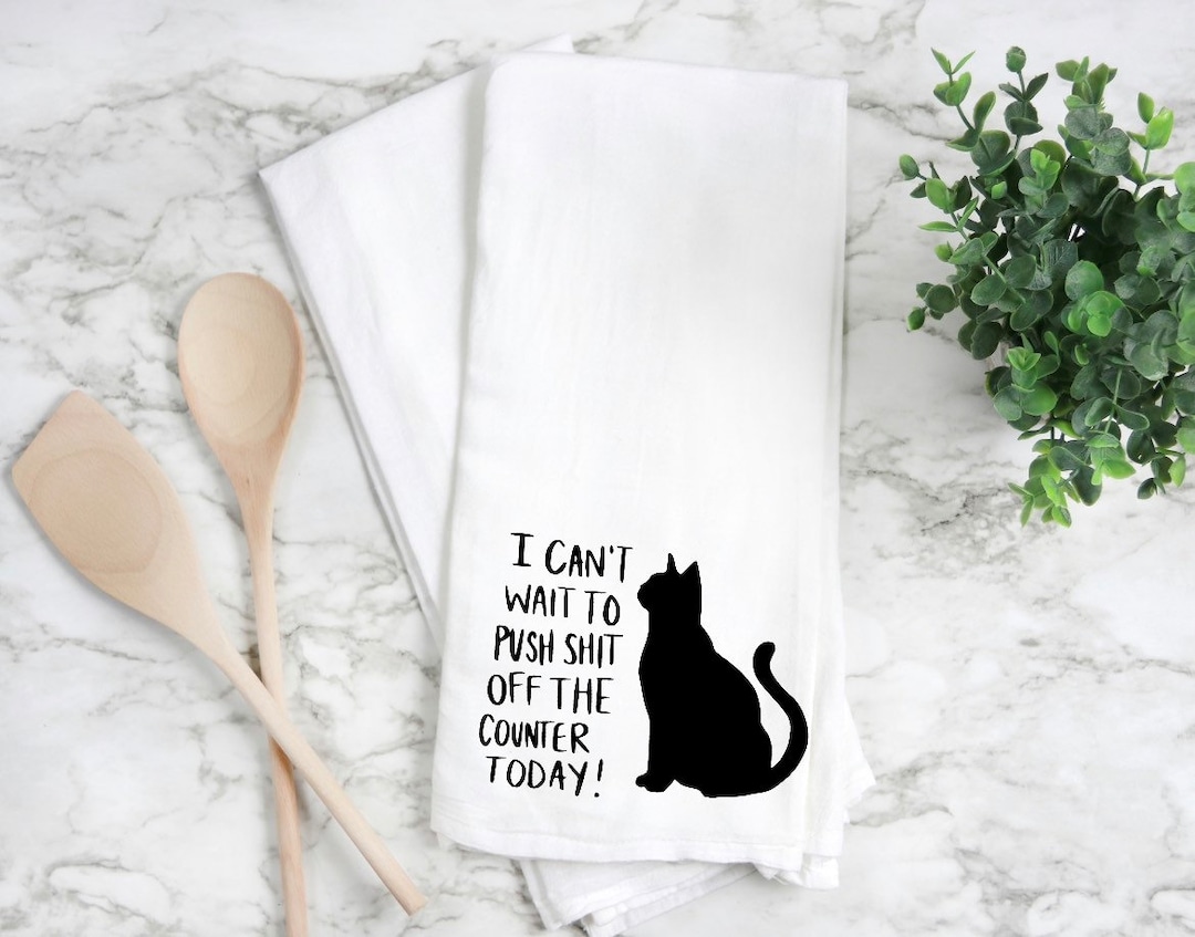 Cat Kitchen Towel, Cat Handmade Towel, Cat Towel, Cat Home Gift, Cat ...