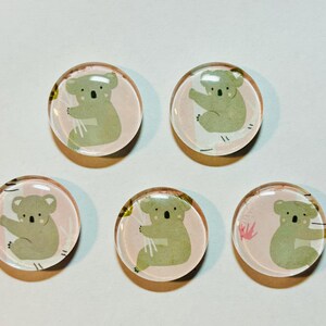 Glass Koala Magnets, Koala Magnet Set, Gifts for Kids, Glass Magnets ...