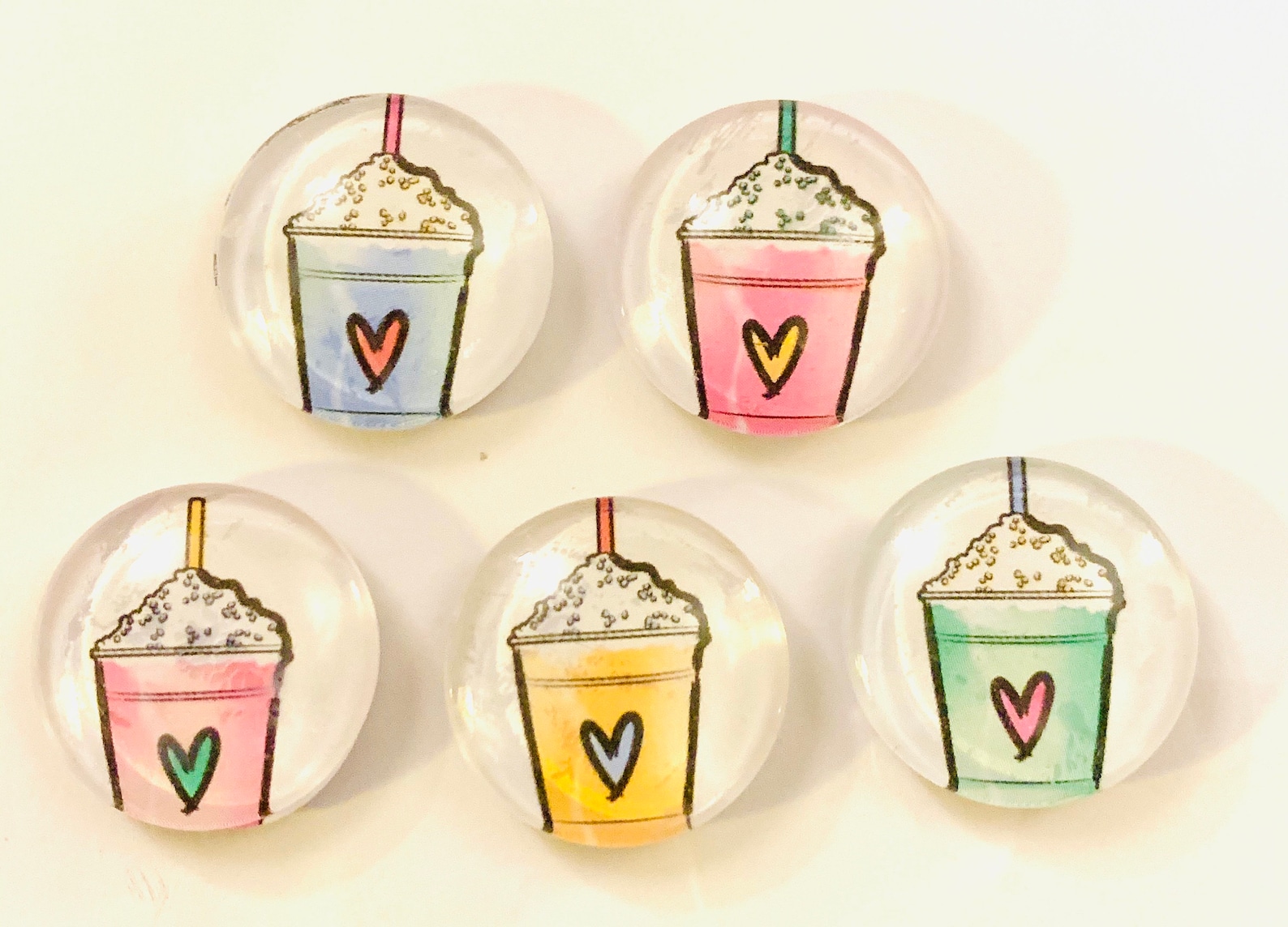 Magnet Set, Glass Magnet Set, Coffee Magnet Set, Coffee Mug Magnet Set ...