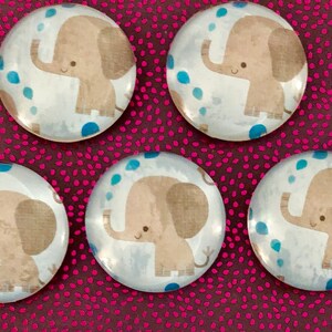 Elephant Magnets Glass Magnets Elephant Gift Elephant - Etsy