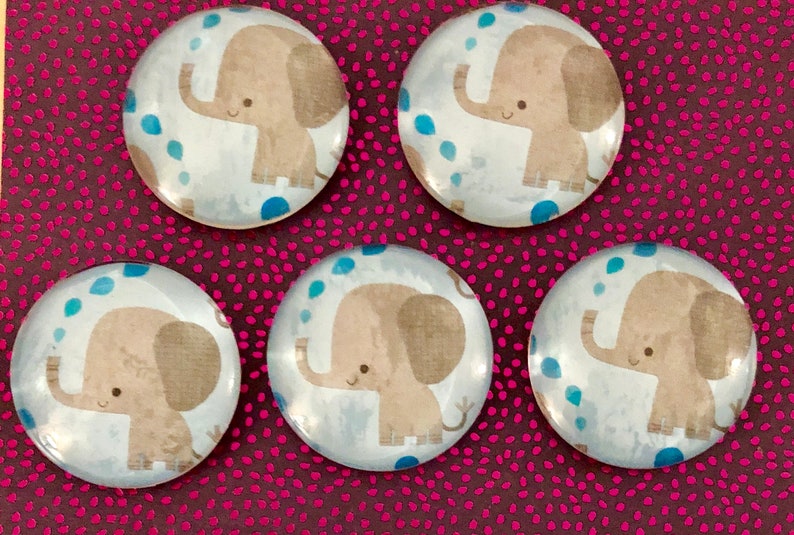 Elephant Magnets Glass Magnets Elephant Gift Elephant - Etsy