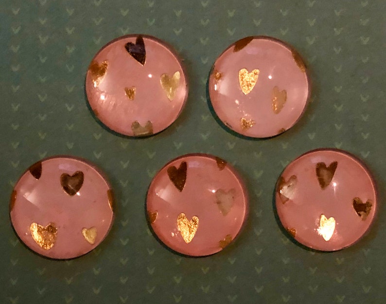 Valentine Magnets, Glass Magnets, Heart Magnet Set, Glass Magnet ...