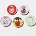 Matryoshka Glass Magnet Set, Russian Nesting Doll Magnets, Matryoshka ...