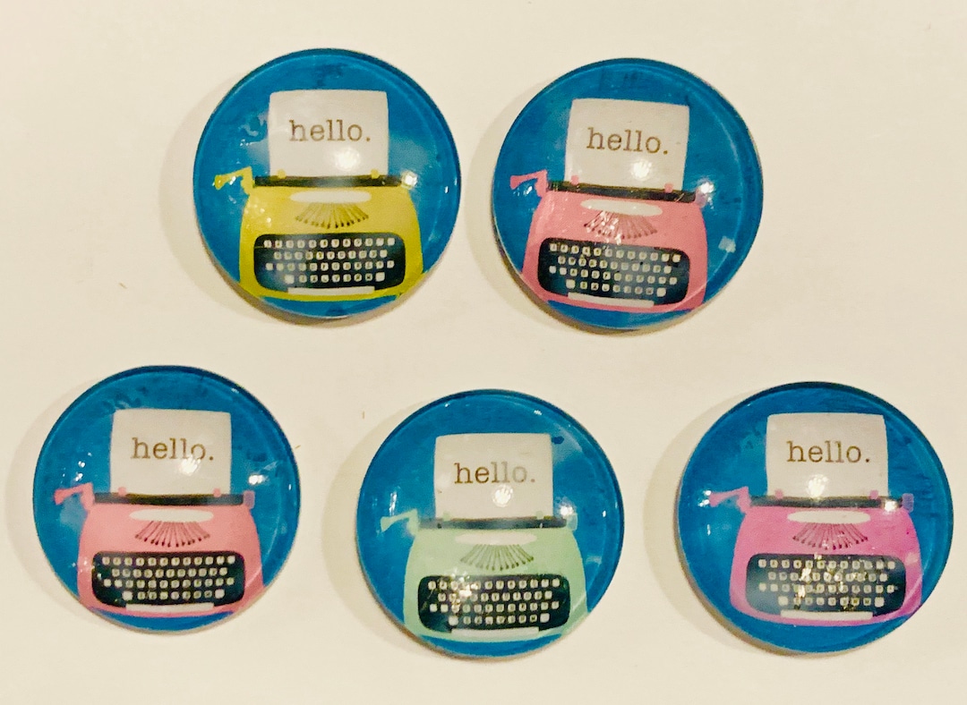Typewriter Magnet, Typewriter Retro Magnet Set, Retro Gifts, Typewriter ...
