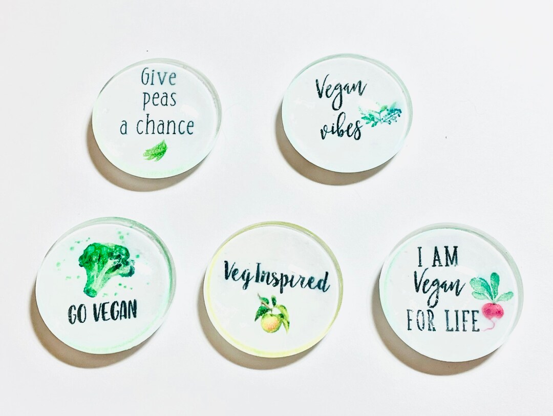 Vegan Magnet, Vegan Magnet Set, Vegan Gifts, Vegan Magnet Sets, Vegan ...
