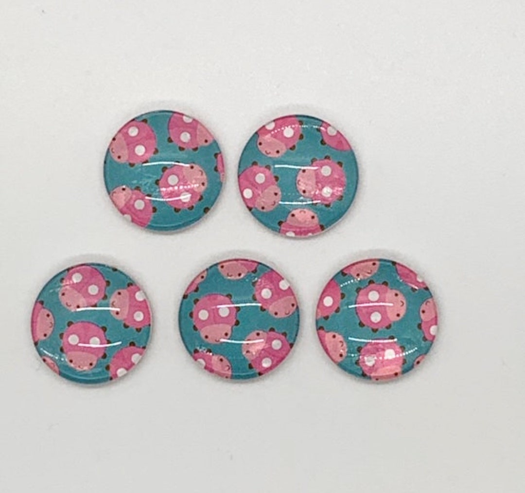 Ladybug Magnets, Glass Magnet Set, Ladybug Gifts, Ladybug Home Decor ...