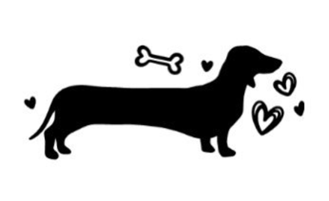 Dachshund Decal Dachshund Sticker Dachshund Car Decal - Etsy